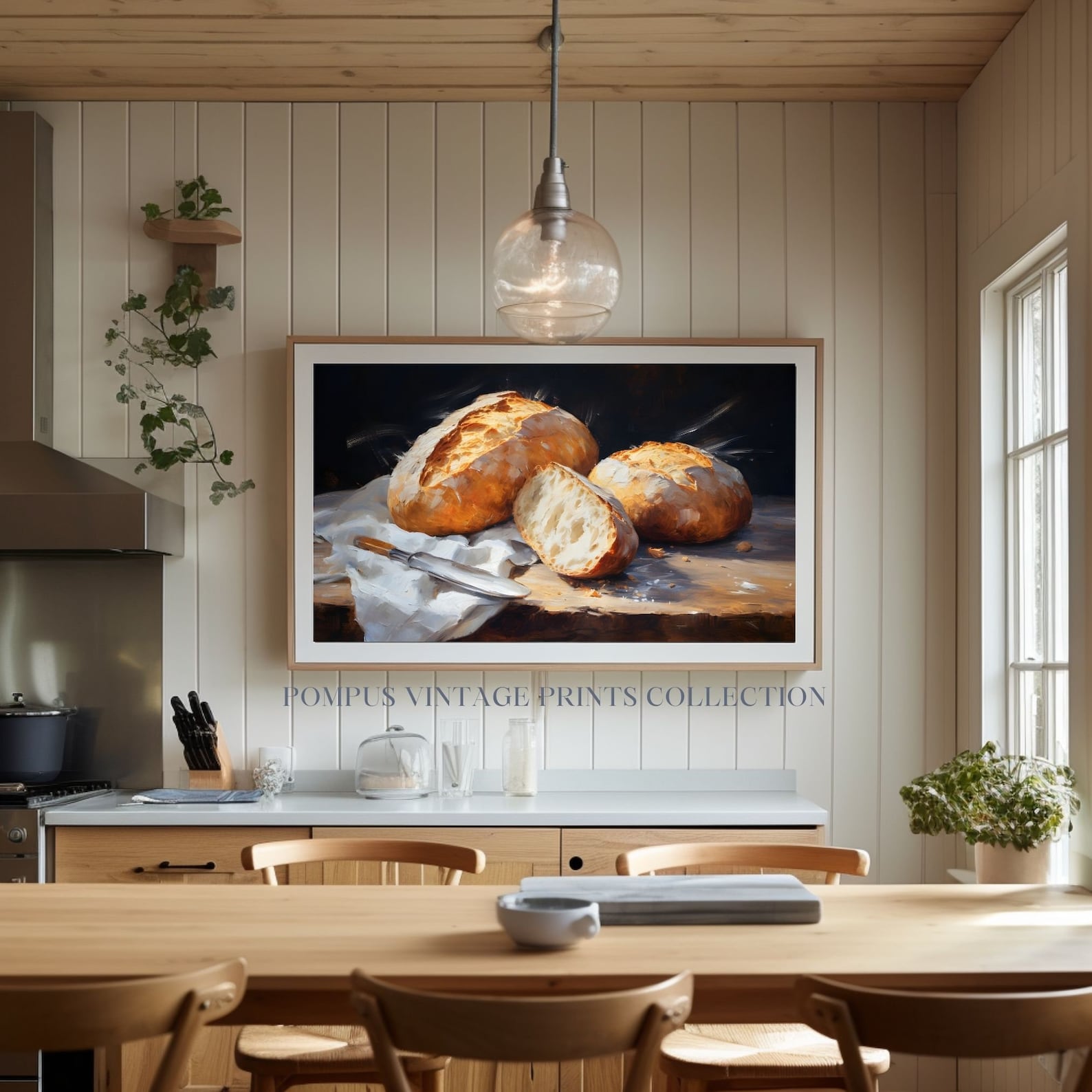 Vintage Kitchen Still Life Art Print Bread Artwork Kitchen Still Life ...