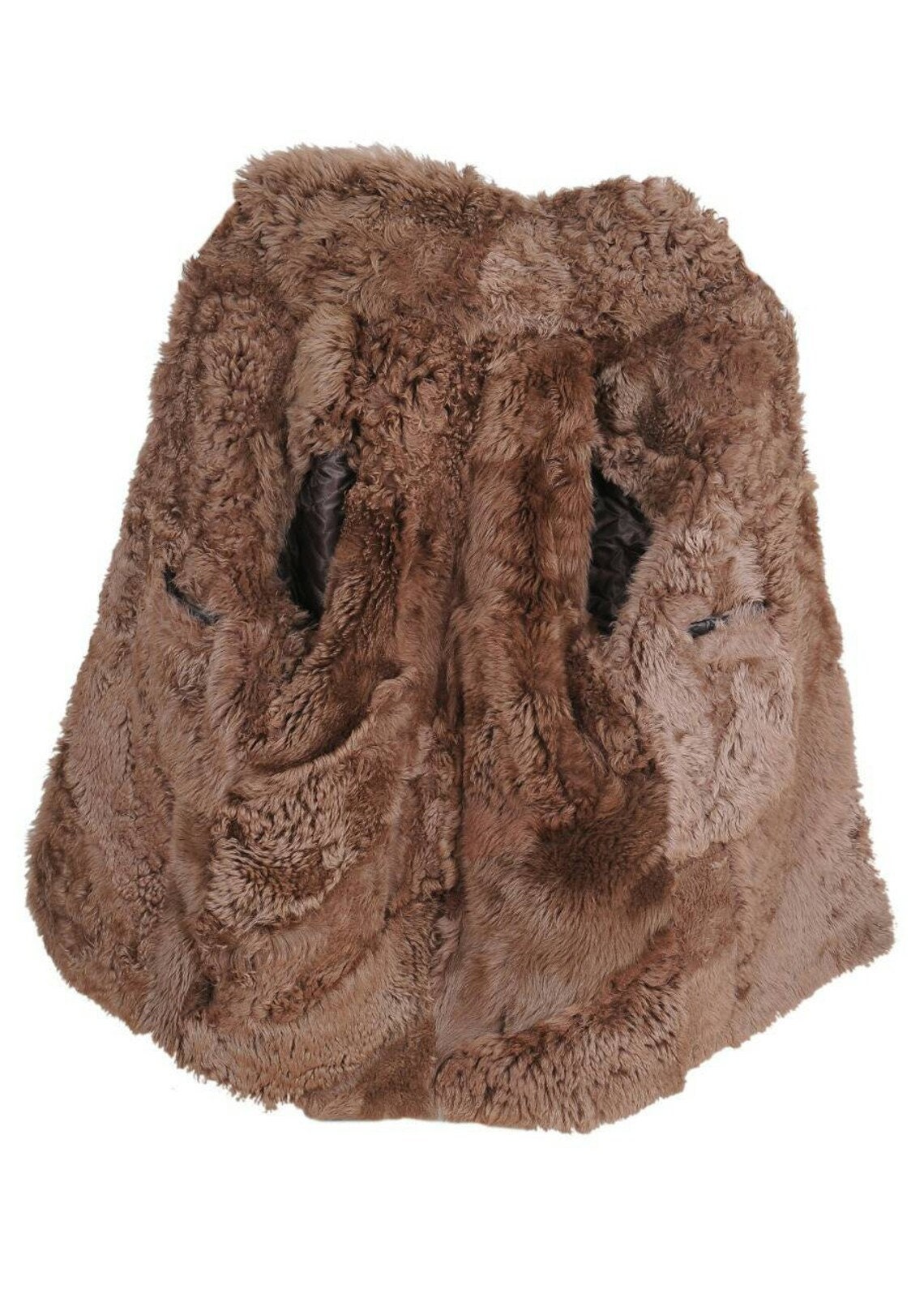 VIN DIESEL Real Sheared Beaver Fur Coat Alpaca Sheep Natural Fur Shawl ...