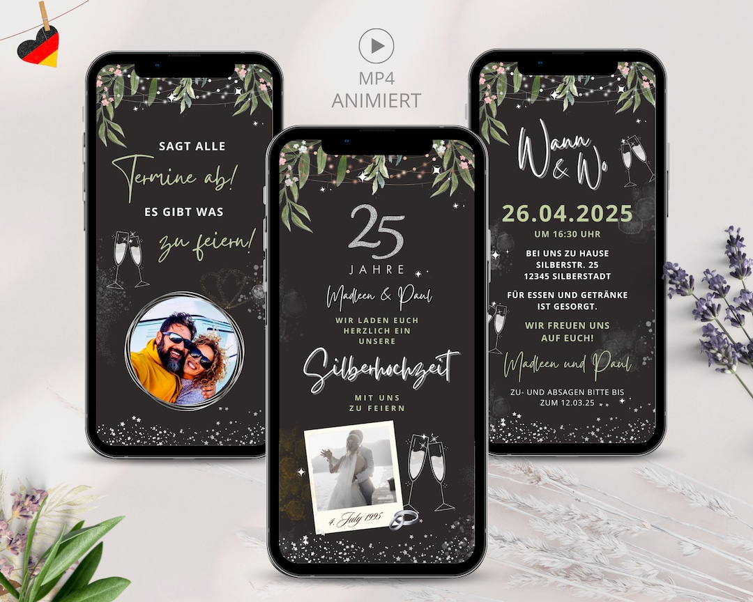 Einladung Zur Silberhochzeit Per Whatsapp