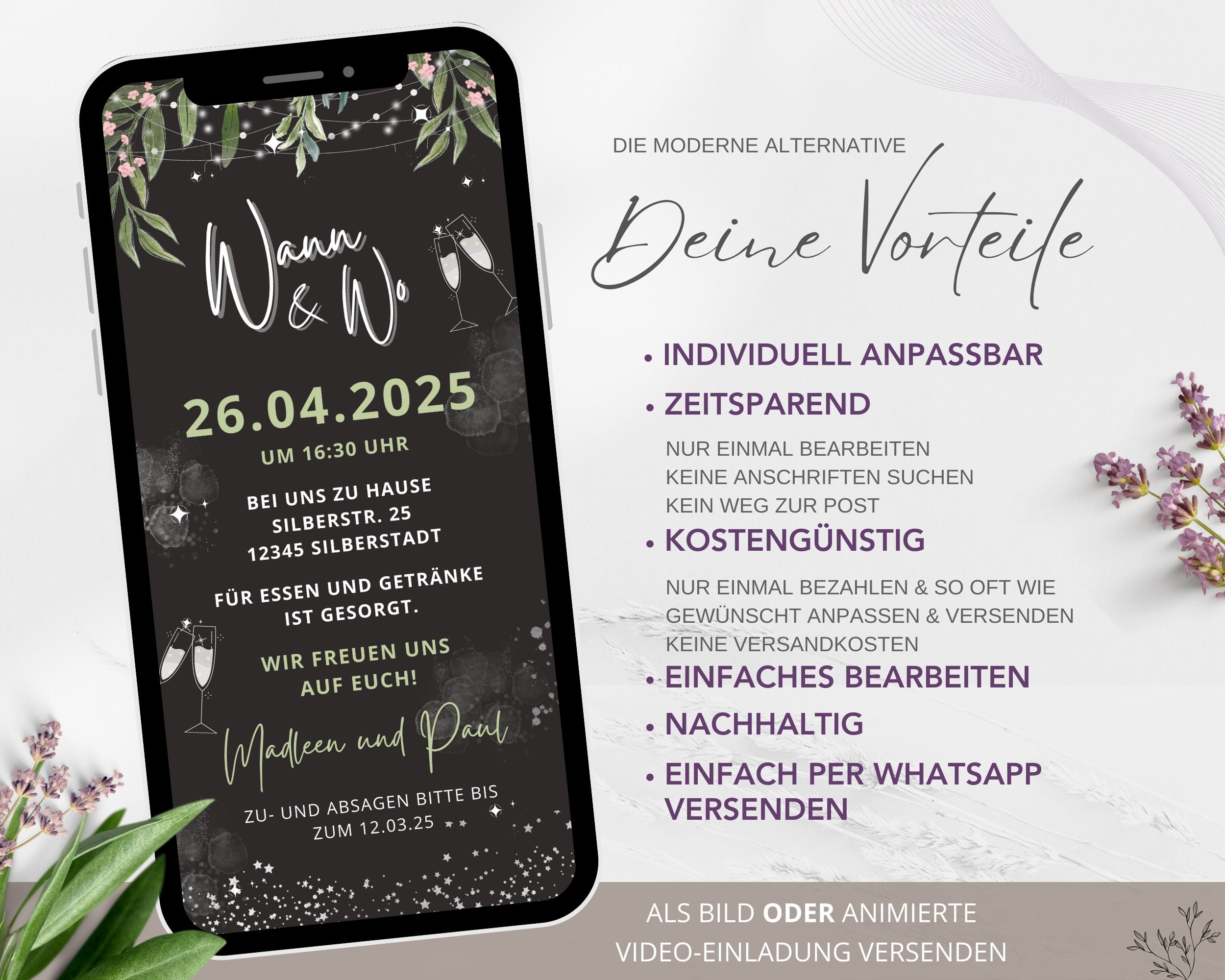 Einladung Zur Silberhochzeit Per Whatsapp