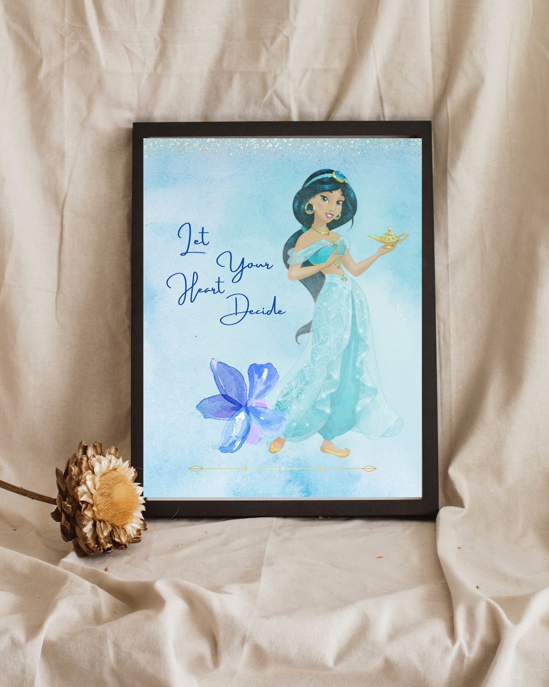 Princess Jasmine Poster Printable Art Decor Wall Art Gift - Etsy