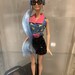 Mattel Barbie Extra Fashion Wheel Doll Skipper Face/ Blue Hair restyled ...