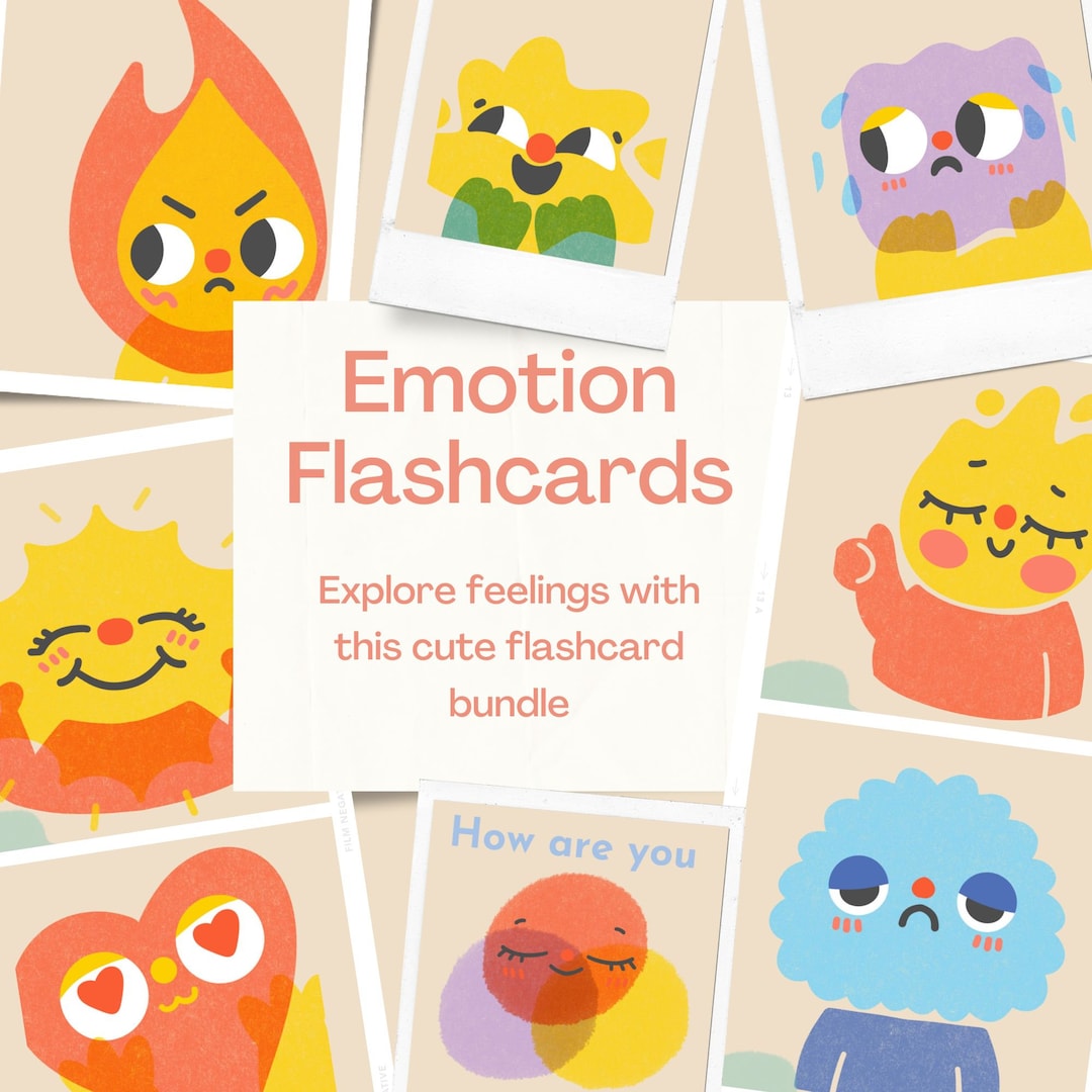 Printable Emotion Flashcards EYFS Autism Montessori Cards Toddler - Etsy