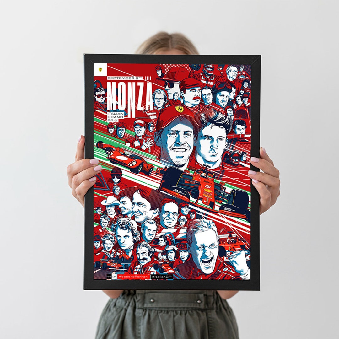 Ferrari Italian GP Monza 2019 Poster Autumn Home Decor A4 A3 - Etsy