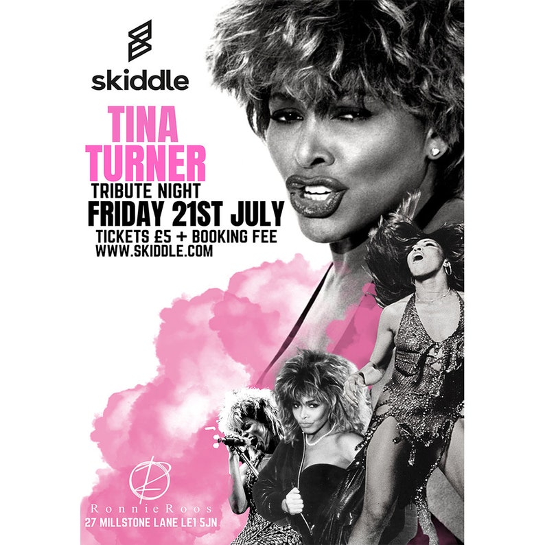 Tina Turner Tribute Night Music Poster, Music Vintage Posters, Autumn ...