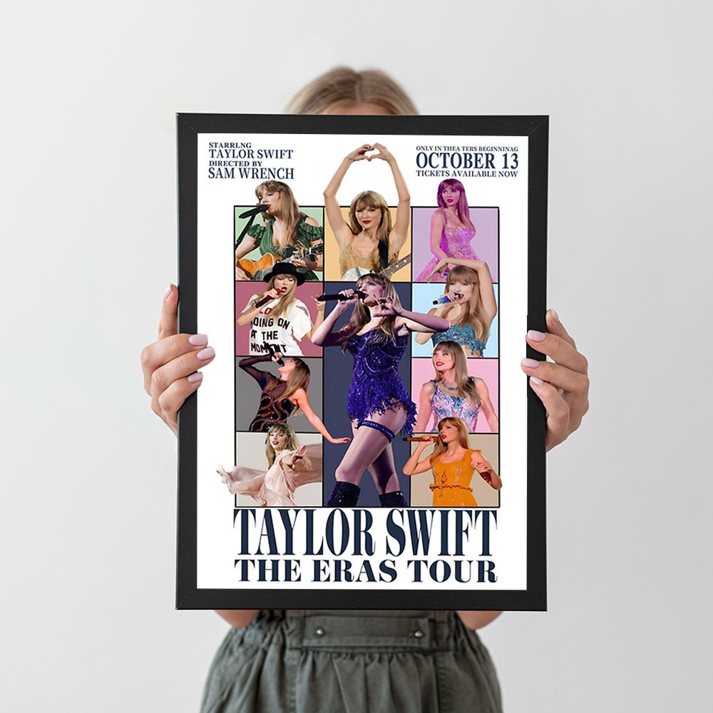 Taylor Swift the Eras Tour Poster, October 13 2023 Tour Concert Music ...