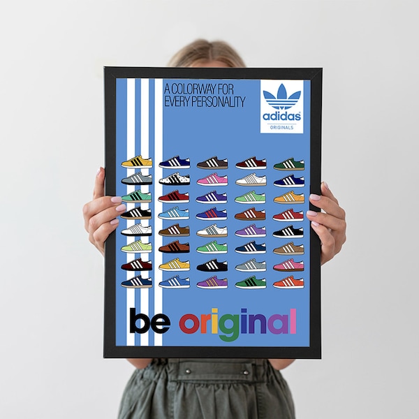 Adidas Poster - Etsy