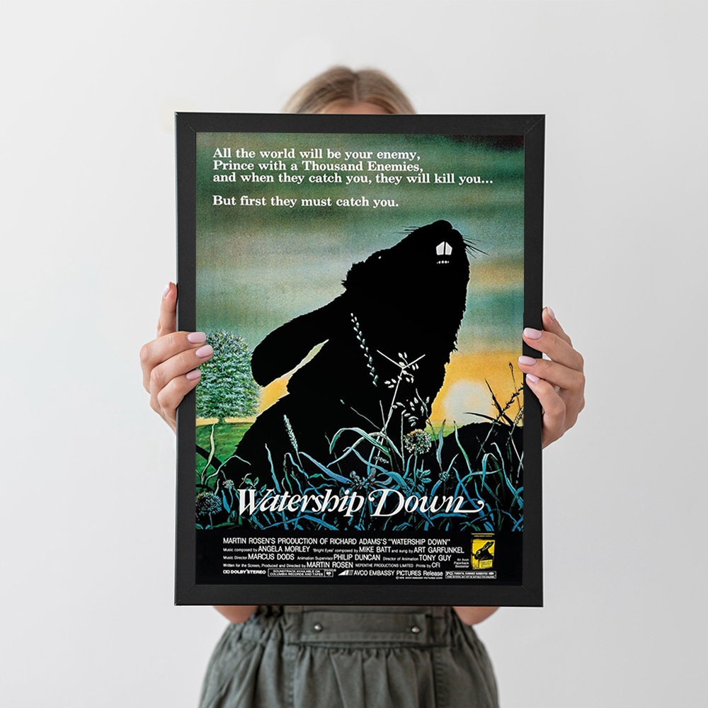 Watership Down Classic Movie Poster, A4 A3 A2 A1, Wall Decor, Valentine ...
