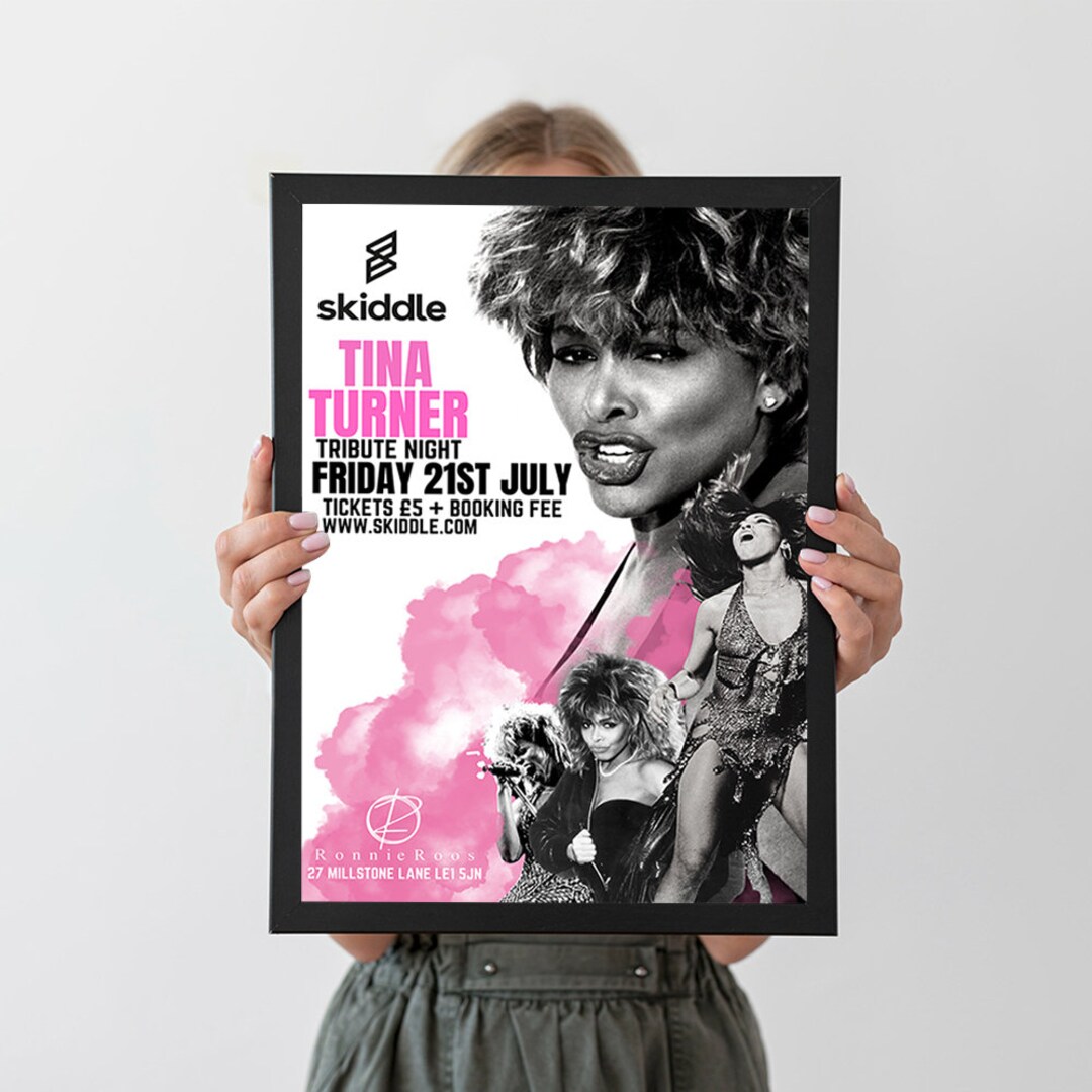 Tina Turner Tribute Night Music Poster, Music Vintage Posters, Autumn ...