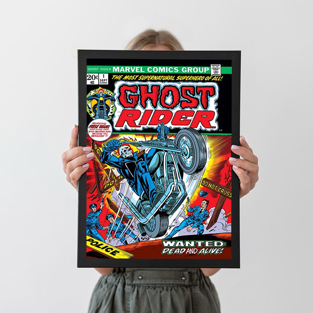 Ghost Rider Issue 1 Comic Book Poster Johnny Blaze Police A4 - Etsy