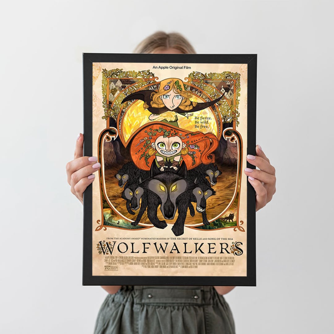 Wolfwalkers Movie Poster, A4 A3 A2 A1, Wall Decor, Valentine's Day Gift ...