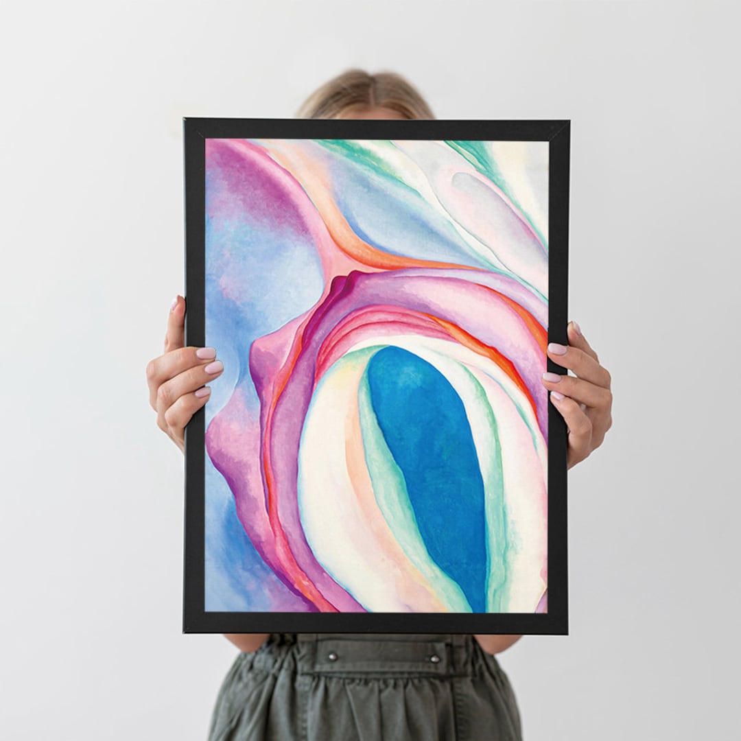 Georgia Okeeffe Poster Music Pink and Blue II by Georgia Okeeffe Poster ...