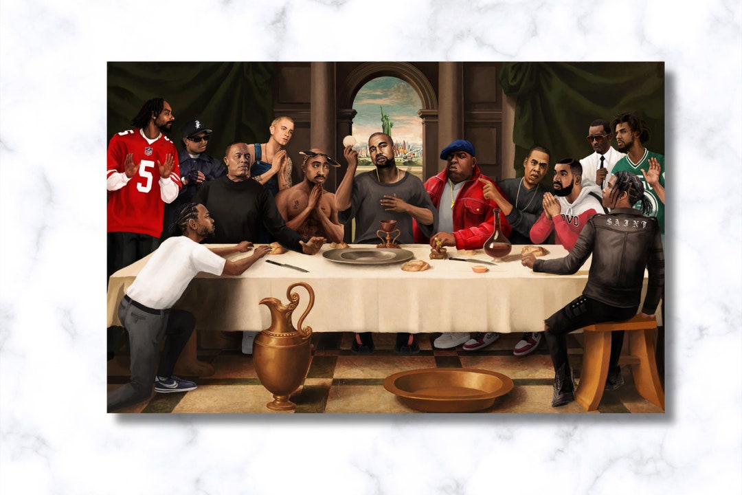 Best Rappers Last Supper Hip Hop Canvas Wall Art Hip-hop - Etsy
