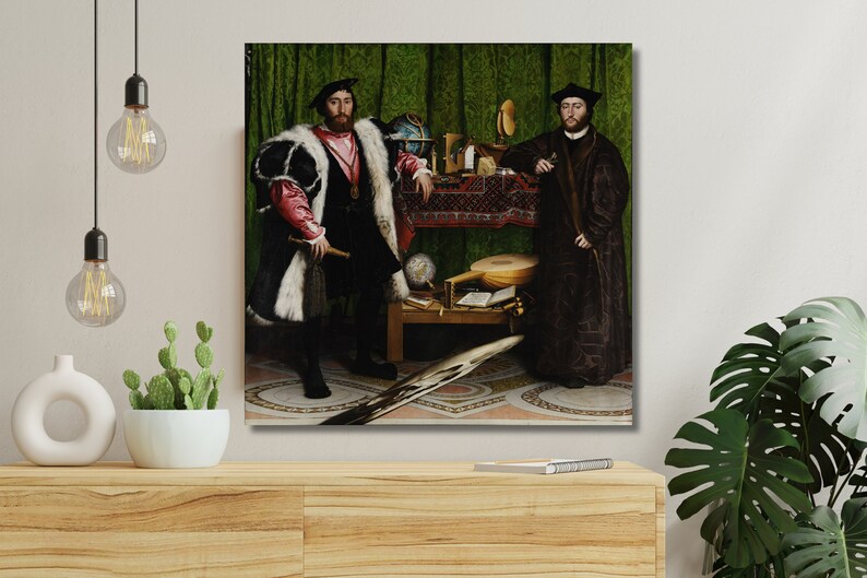 The Ambassadors, Hans Holbein the Younger, Anamorphosis Technique ...