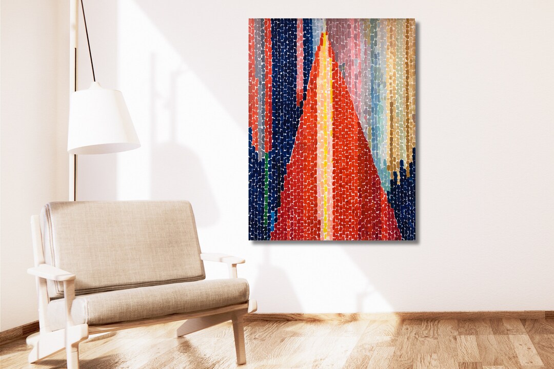 Alma Thomas Painting, Blast off Canvas Print, Colourful Artwork ...