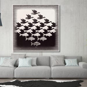 Sky and Water by Maurits Cornelis Escher, Modern Wall Art ...