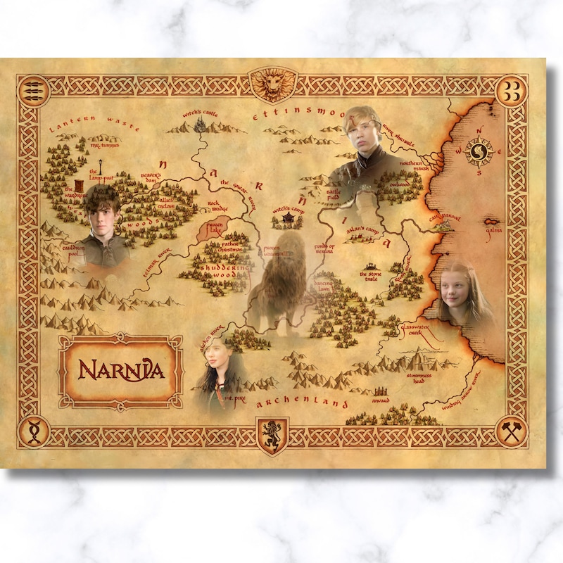 Map of Narnia - Etsy