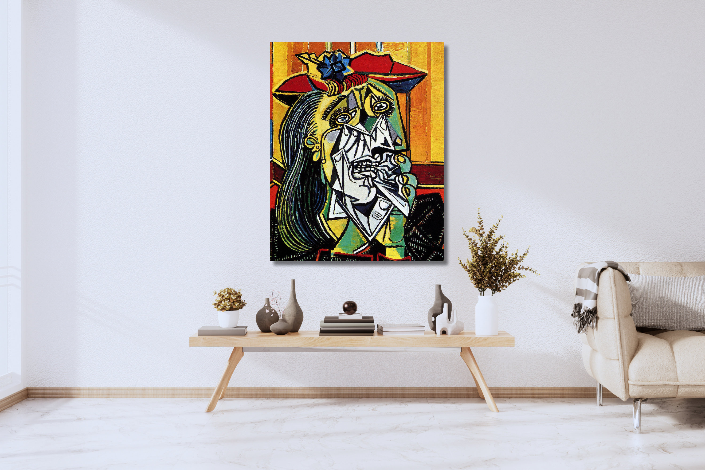 Portrait of Dora Maar, Pablo Picasso, Great Renaissance Work, Weeping ...