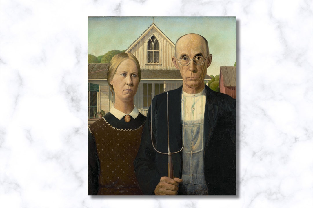 American Gothic, Grant Wood, American Gothic House, Eldon Iowa ...