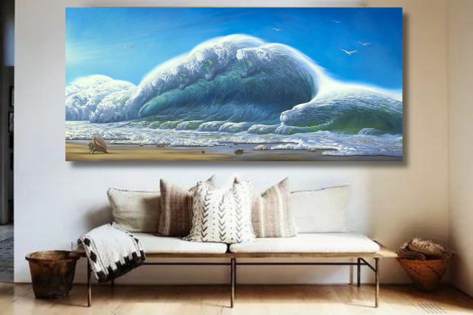 Vladimir Kush Ocean Roar Canvas Print: Surreal Seascape Wall Art - Etsy