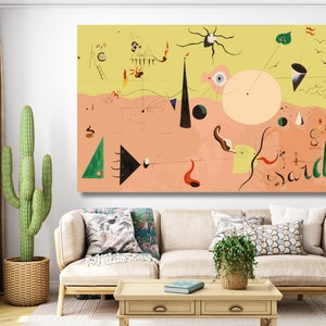 Joan Miro Catalan Landscape Canvas Print Surrealism Art - Etsy