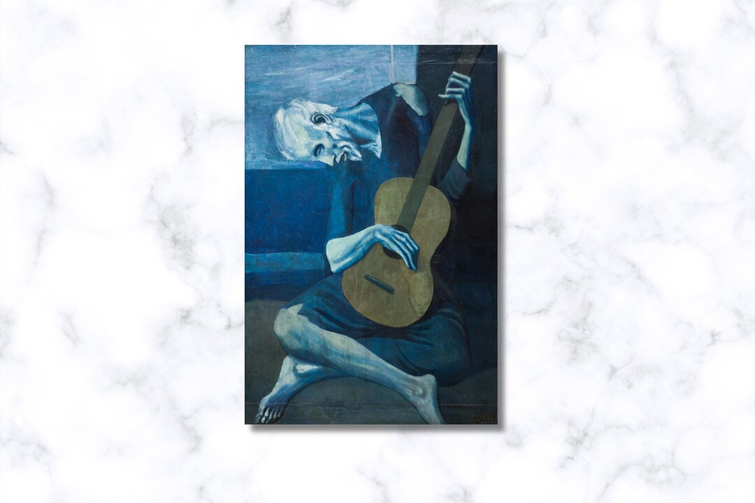 The Old Guitarist by Picasso, Pablo Picasso the Old Guitarist ...