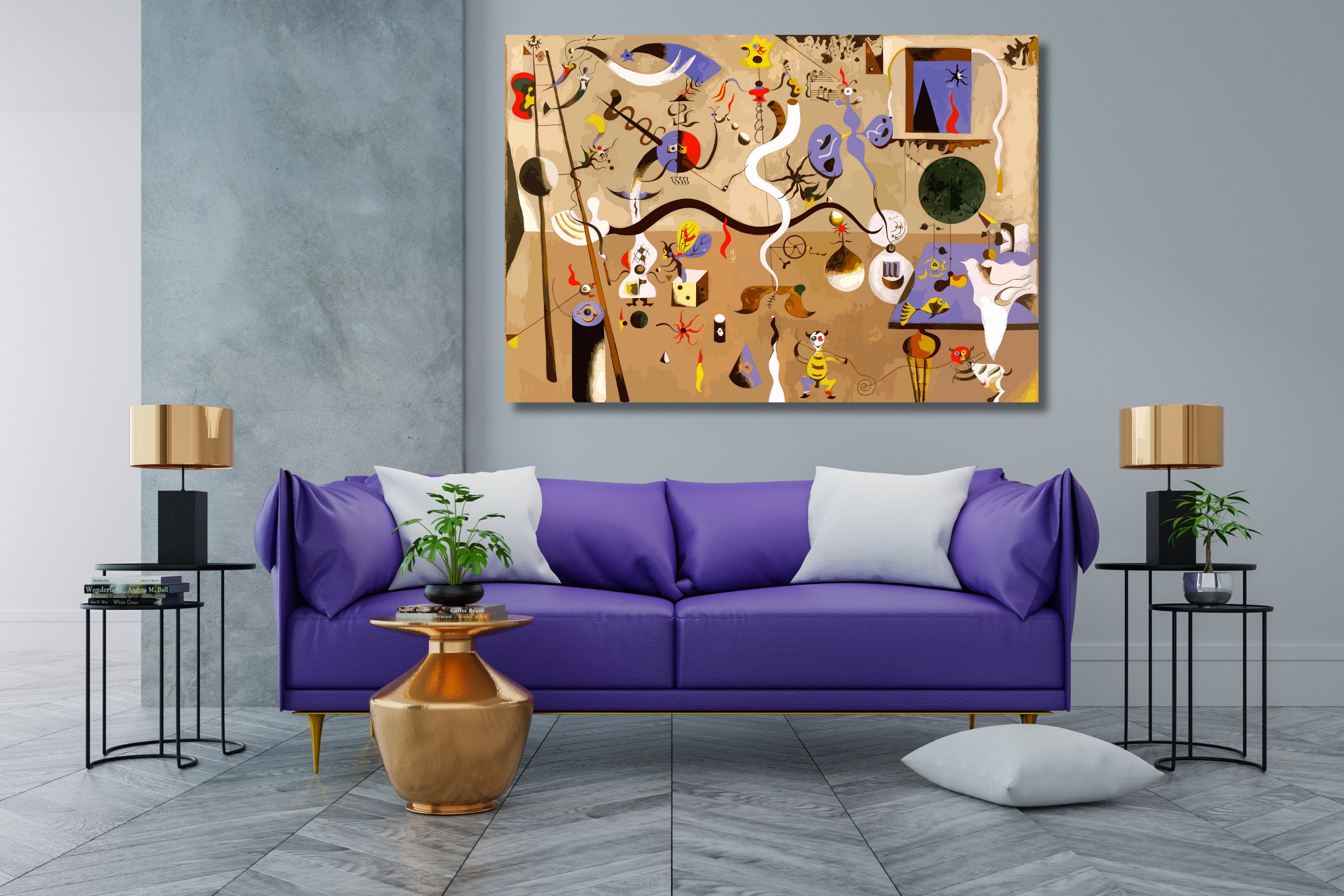 Joan Miro, Harlequins Carnival, Painting by Joan Miró, Playful ...