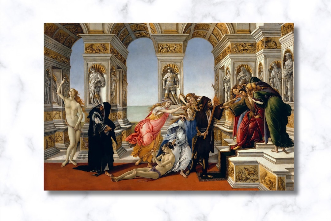 Calumny of Apelles by Sandro Botticelli, Sandro Botticelli Painting, La ...