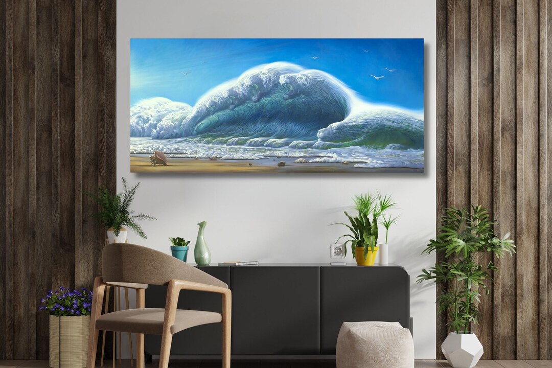 Vladimir Kush Ocean Roar Canvas Print: Surreal Seascape Wall Art - Etsy