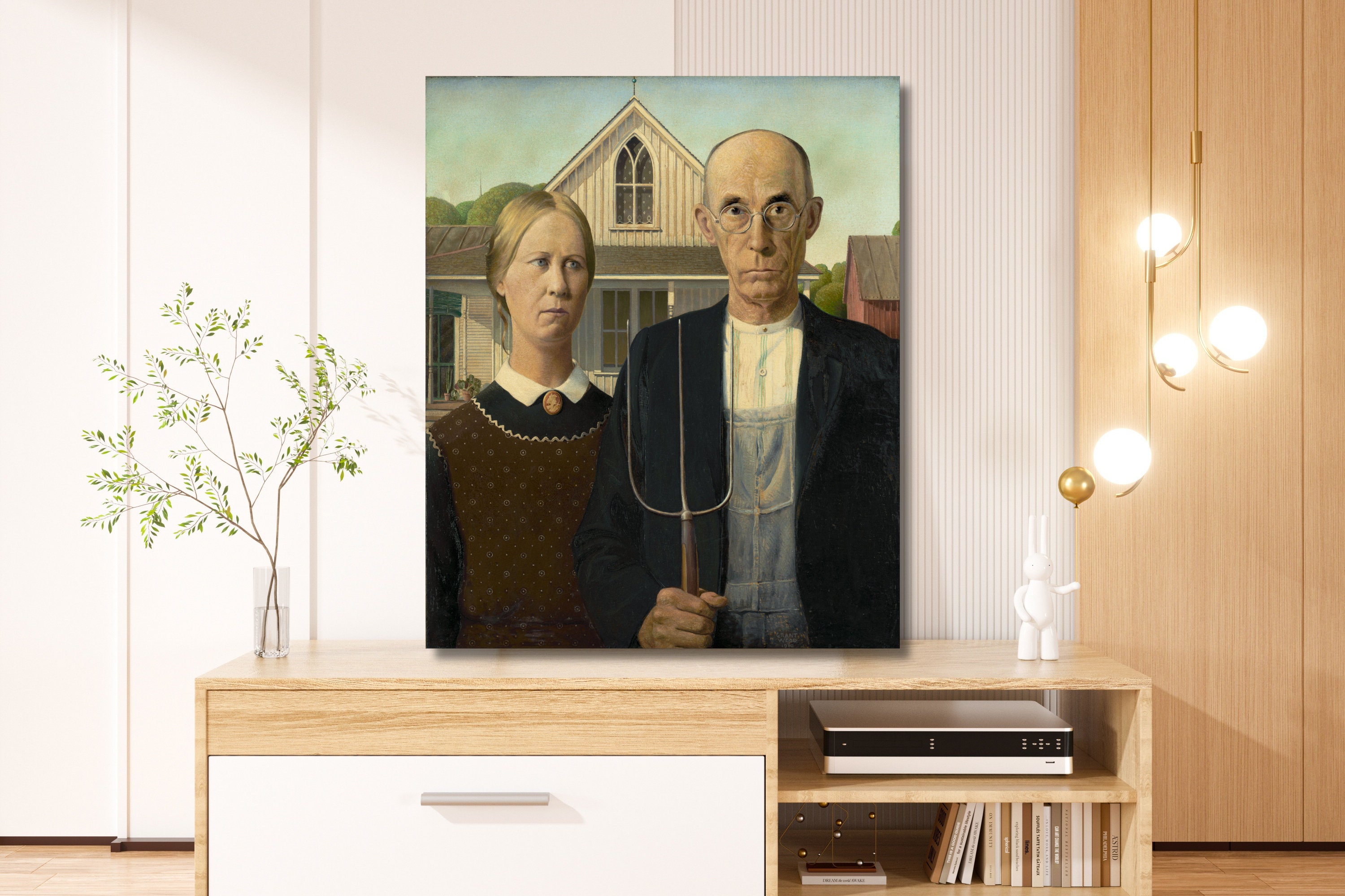 American Gothic Grant Wood American Gothic House Eldon - Etsy