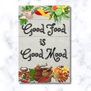 Good Food is Good Mood, Kitchen Quotes, Eat Well, Inspirational Quotes ...