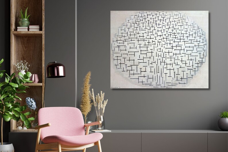 Composition No. 10 Pier and Ocean by Piet Mondrian, Canvas Poster Print ...