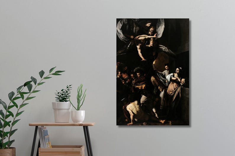 The Seven Works of Mercy by Caravaggio – Baroque Masterpiece Canvas ...