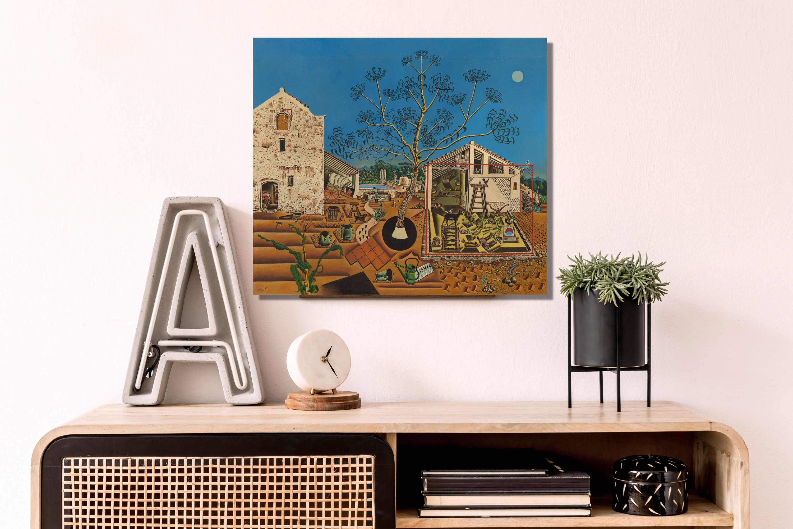 Joan Miró the Farm Canvas Print, Miro Artwork, Canvas Poster & Ready to ...