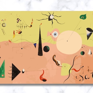 Joan Miro Catalan Landscape Canvas Print: Surrealist Modern Art - Etsy