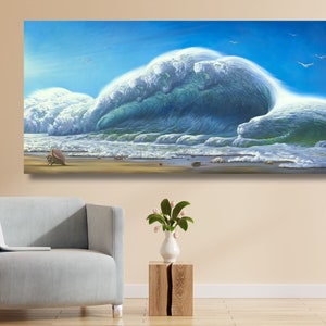 Vladimir Kush Ocean Roar Canvas Print: Surreal Seascape Wall Art - Etsy