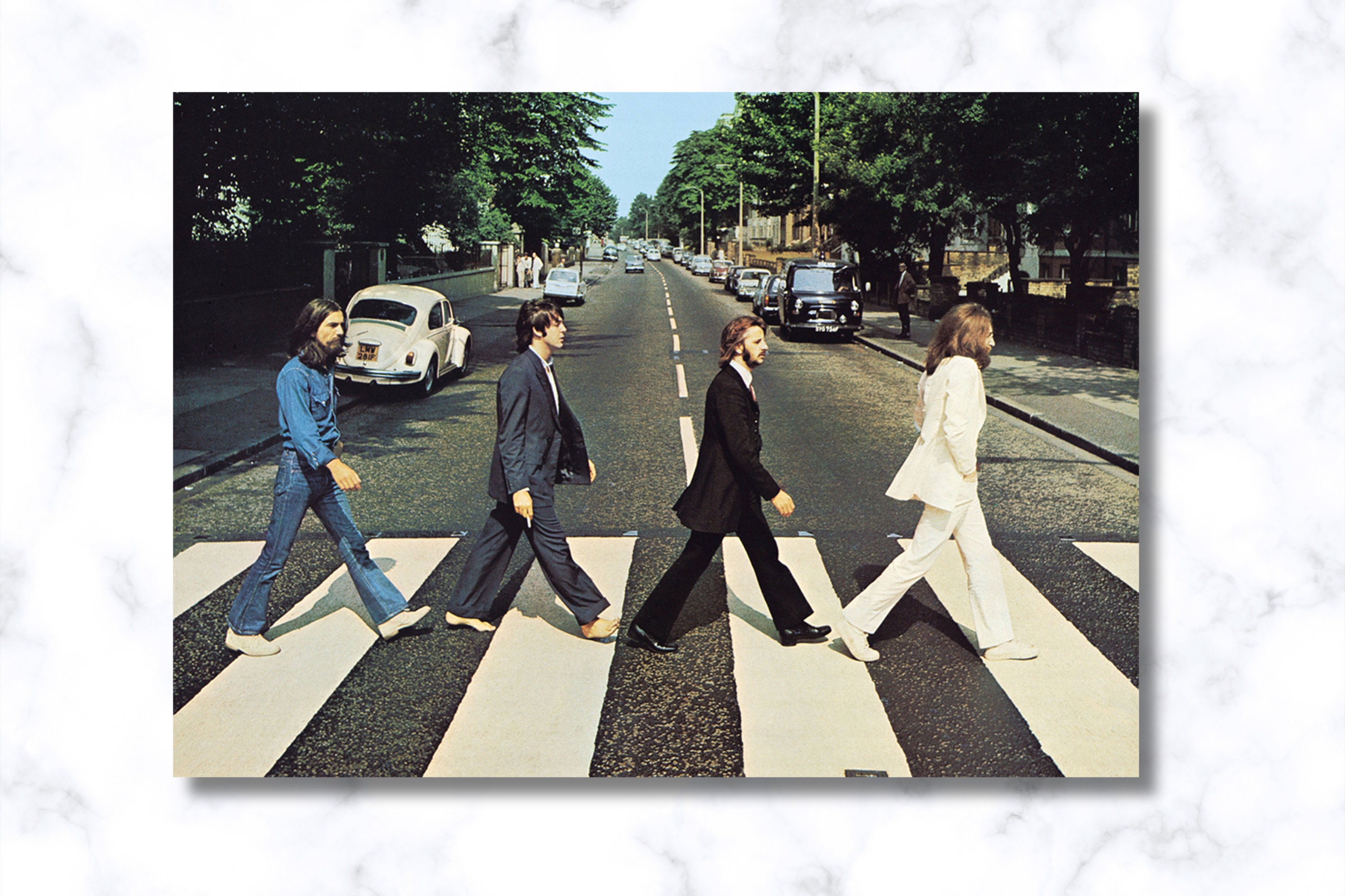 Beatles Poster, Beatles Abbey Road, Crosswalk Abbey, London, Canvas ...