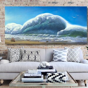 Vladimir Kush Ocean Roar Canvas Print: Surreal Seascape Wall Art - Etsy