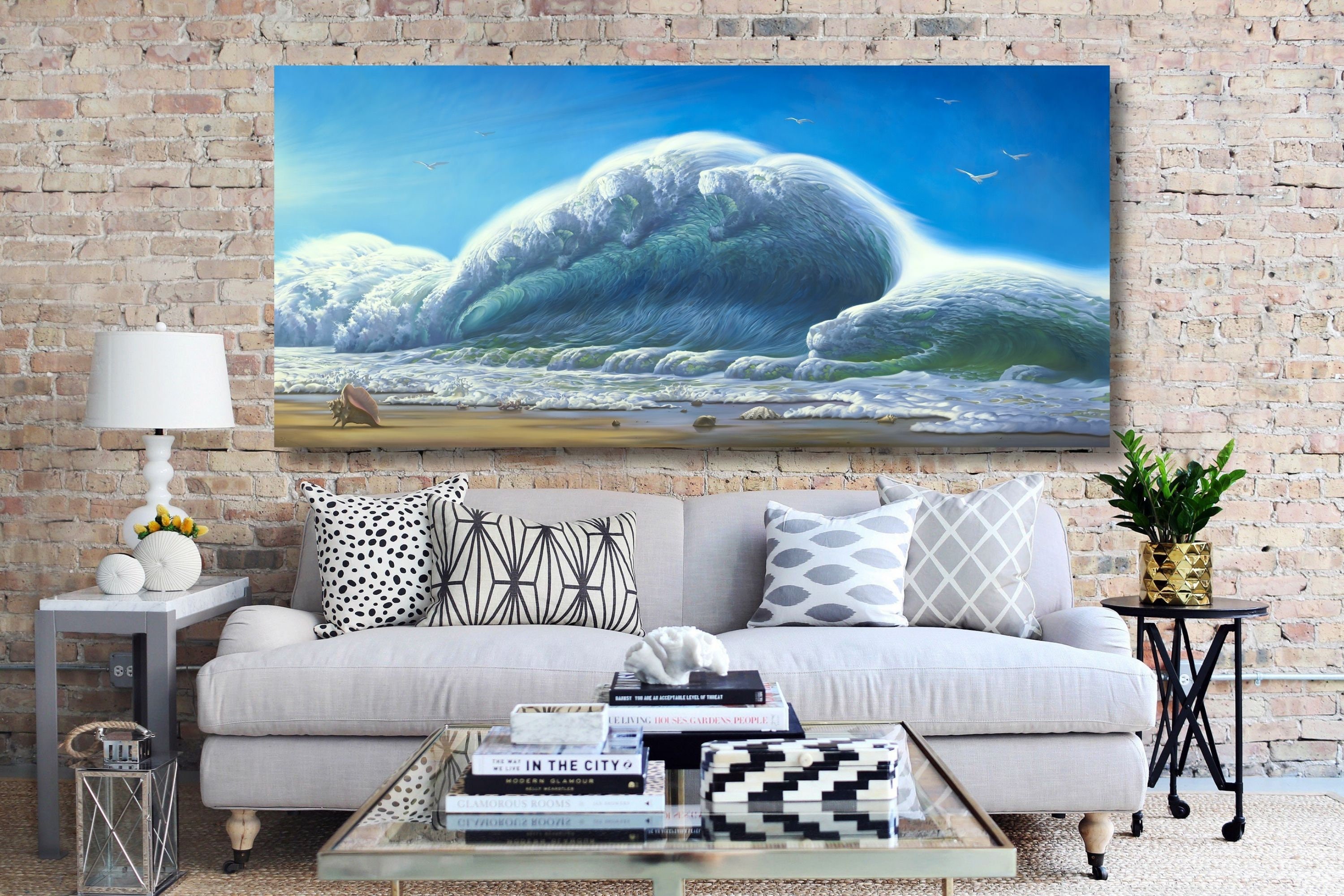 Vladimir Kush Ocean Roar Canvas Print: Surreal Seascape Wall Art - Etsy