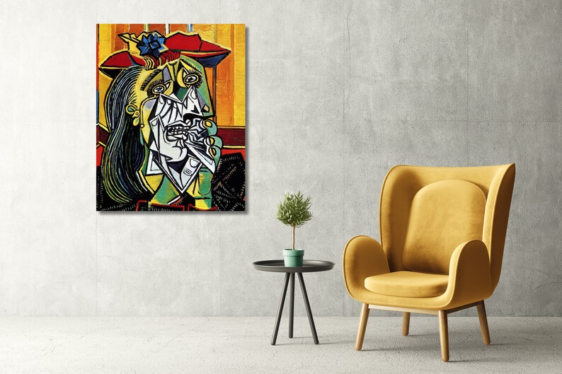 Portrait of Dora Maar, Pablo Picasso, Great Renaissance Work, Weeping ...