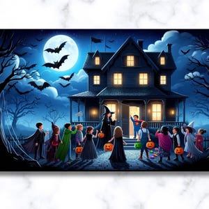 Halloween Canvas Poster, Halloween Poster for Kids, Canvas Wall Art ...