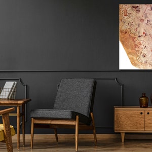 Piri Reis Map Canvas Print: XVI Century Antique World Map - Etsy