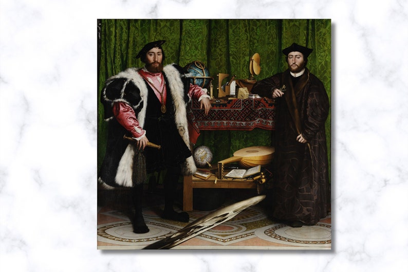 The Ambassadors, Hans Holbein the Younger, Anamorphosis Technique ...