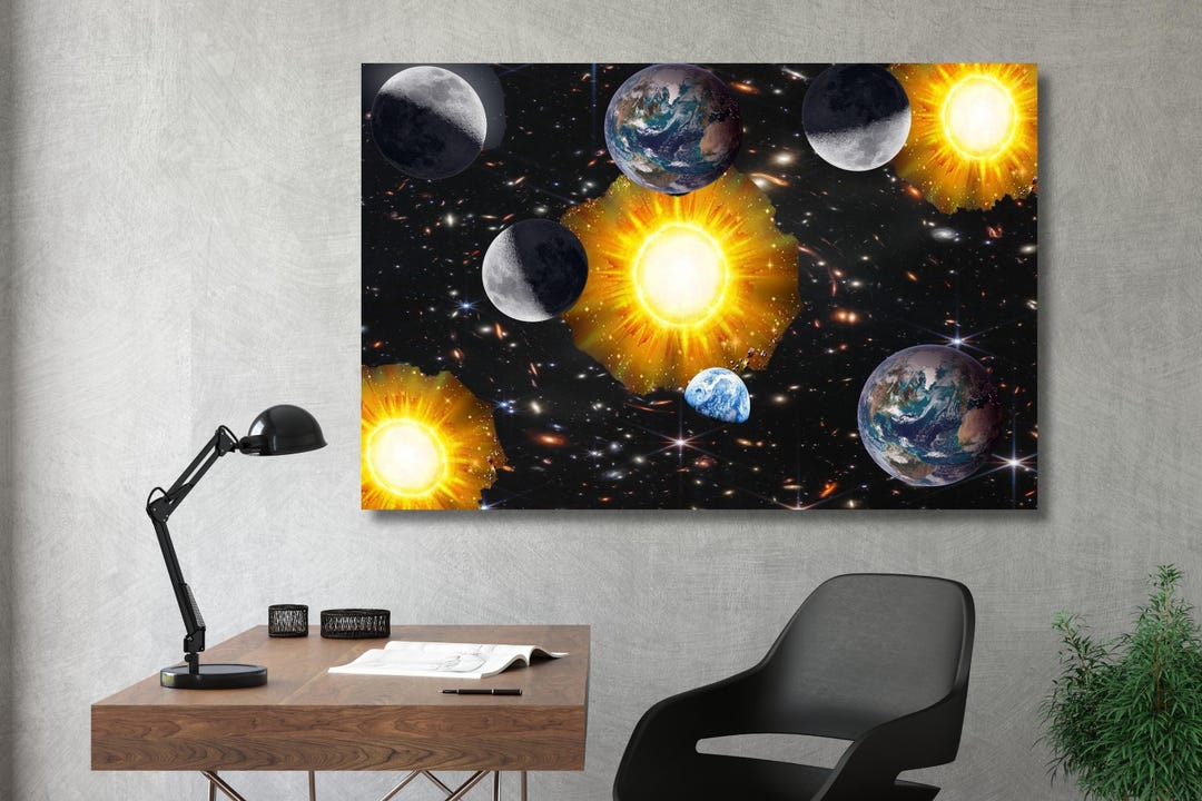 Nasa Deep Field Poster, James Webb Space Telescope, Solar System ...