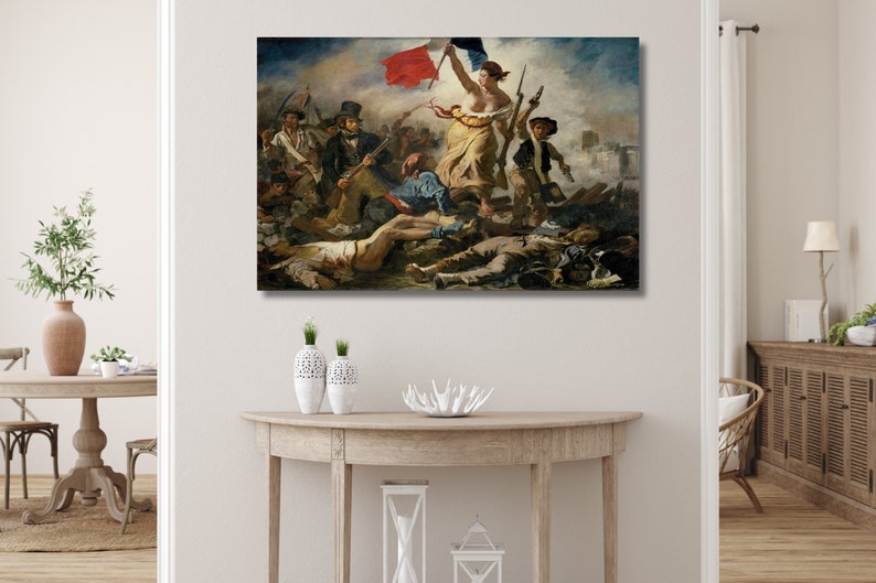 Liberty Leading the People Print: French Revolution Art by Delacroix - Etsy