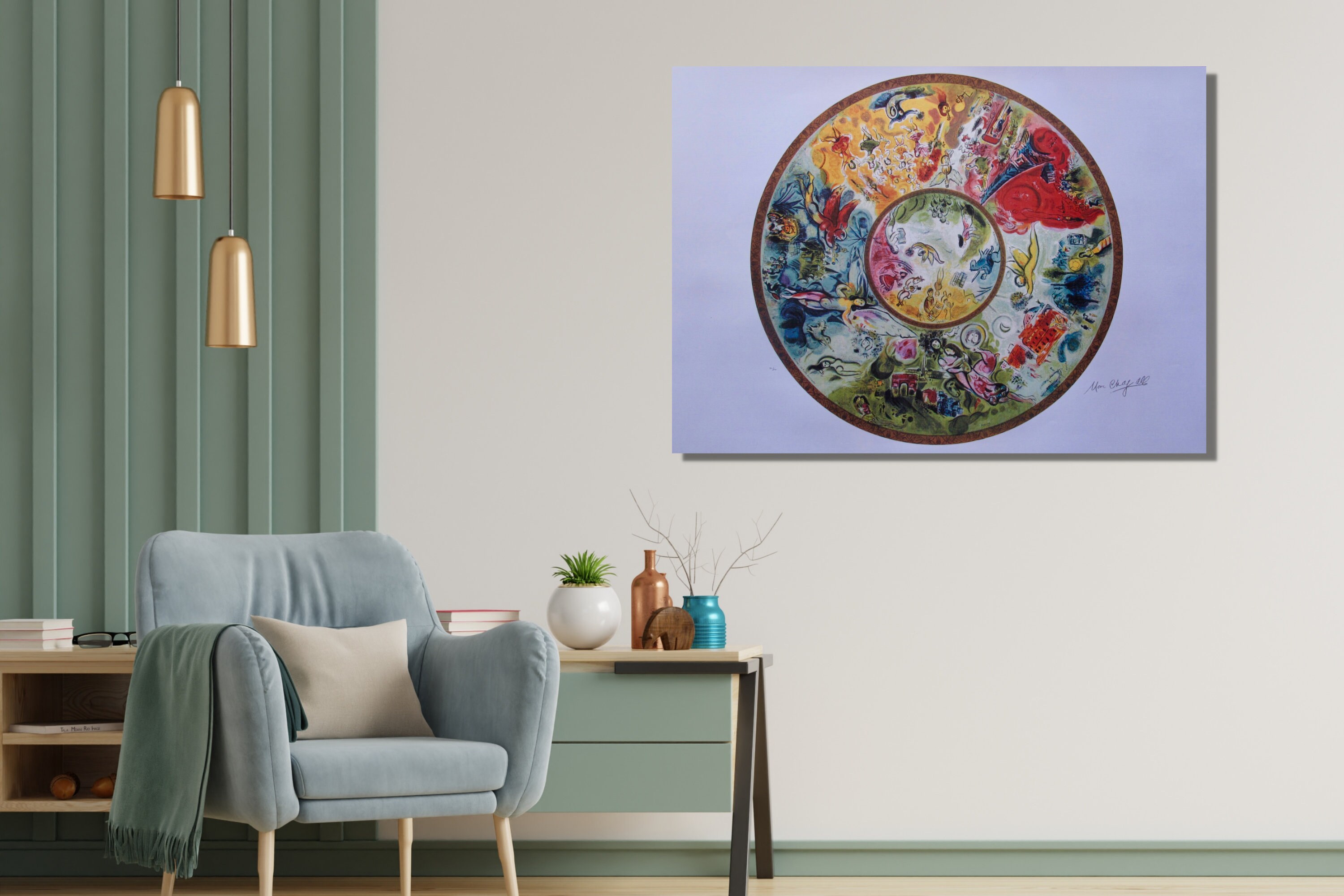 Marc Chagall Ceiling of Garnier Opéra Art Print, Cubism, Expressionism ...