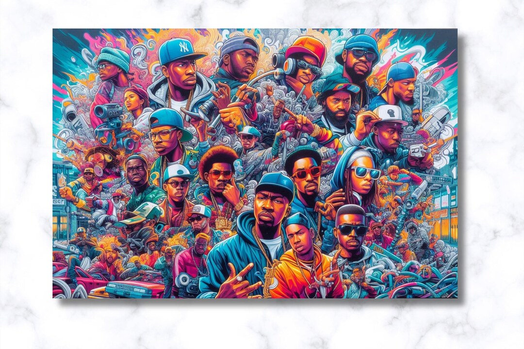 Hiphop Poster, Rappers Poster, AI Generated Beautiful Wall Hanging ...