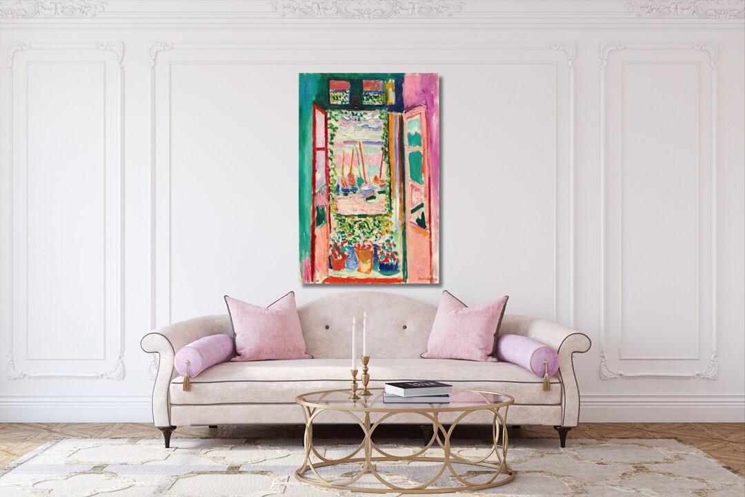 Henri Matisse, Open Window Canvas Print, Colorful Canvas Wallart ...