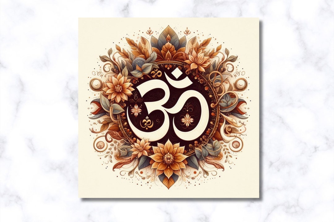 Om Symbol Art Print: Hinduism Sacred Sound Wall Decor - Etsy