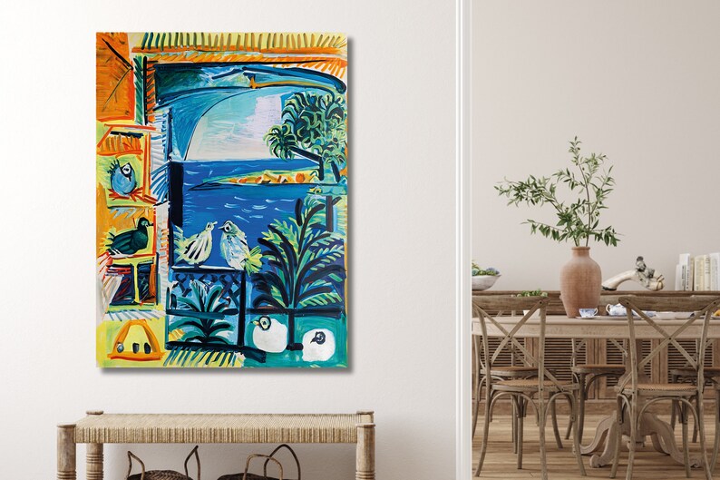 Picasso Cote D'azur Canvas Art Print: French Riviera Exhibition ...